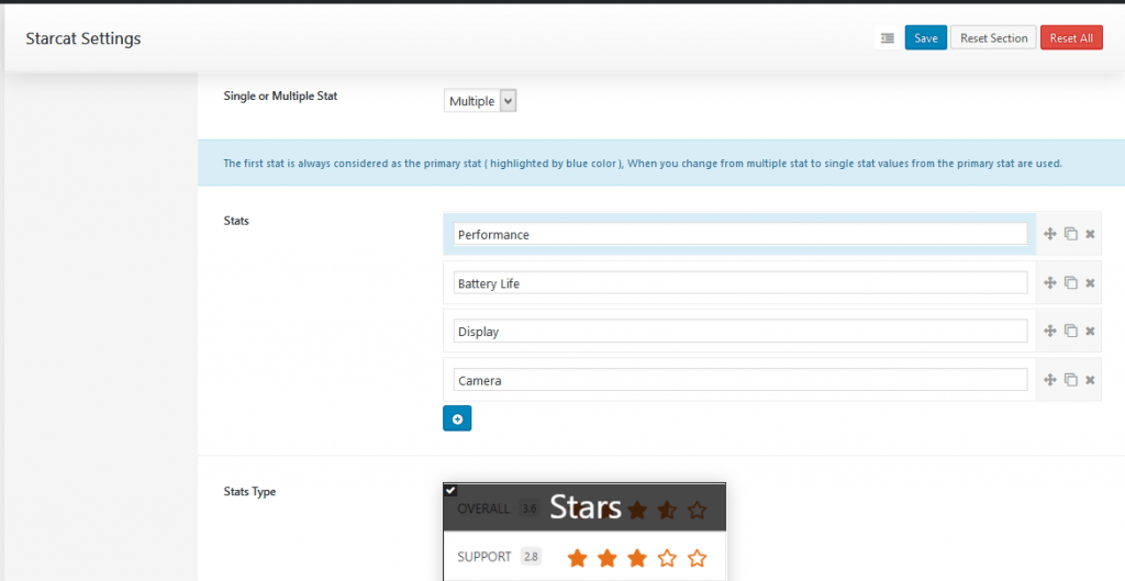 StarCat Reviews Plugin